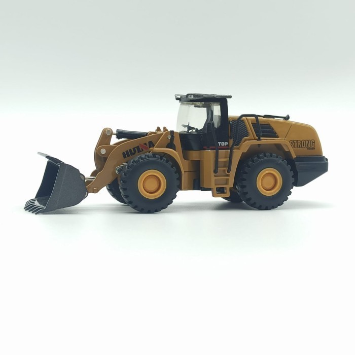 Jual Ready Huina 1813 Diecast Metal Wheel Loader Construction Vehicle 1 ...