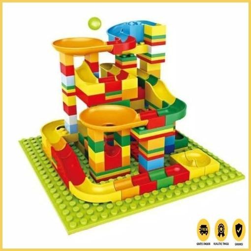 Jual Baru Bricks Marble Race Run Maze Balls Track Slide Ball Building ...