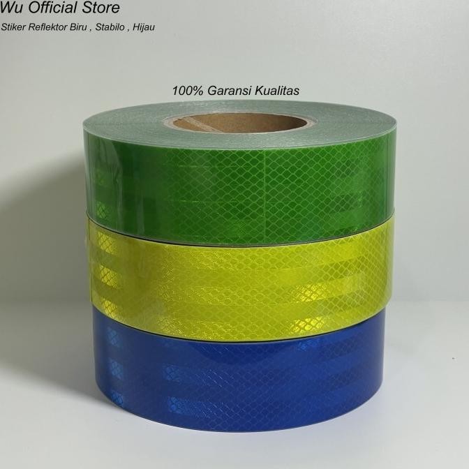 Jual Stiker Sticker Reflektor Pemantul Cahaya Reflektif Biru Kualitas ...