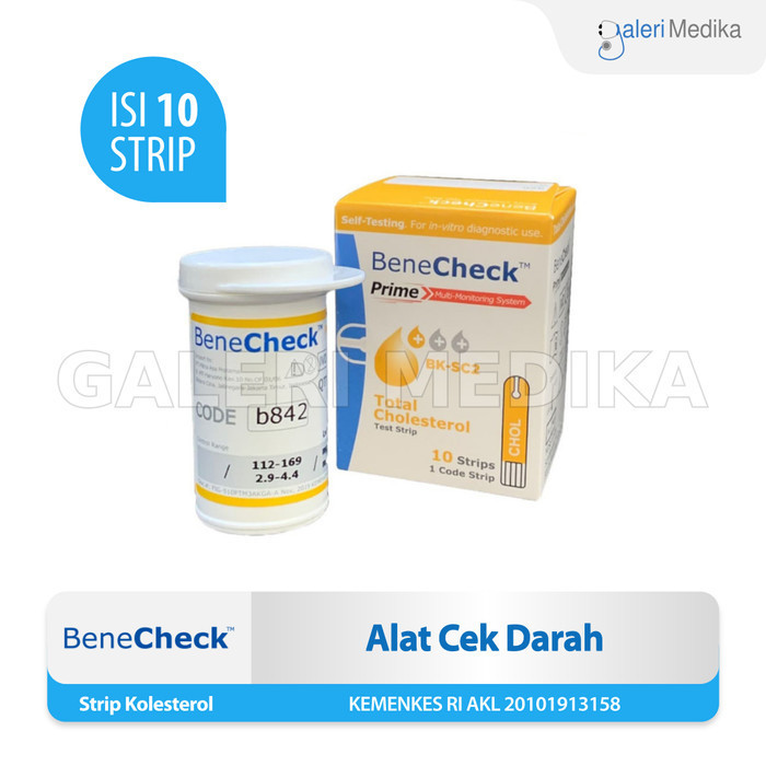 Jual Benecheck Prime - Test Strip Kolestrol - Strip Cholestrol Bene ...