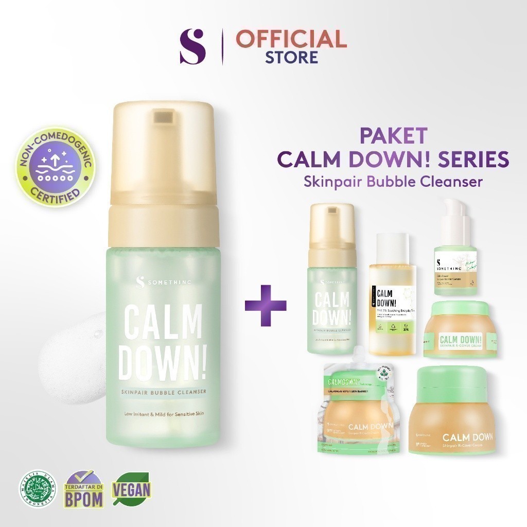 Jual SOMETHINC [2 PCS] Paket Calm Down Series Skinpair Bubble Cleanser ...