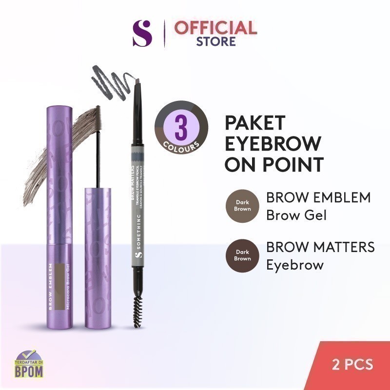 Jual SOMETHINC [2 PCS] Eyebrow on Point Kit (BROW EMBLEM Microcara Brow ...