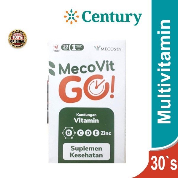 Jual MecoVit GO Vitamin B,C,D,E,ZINC Isi 30 Tab / Multivitamin / Daya ...