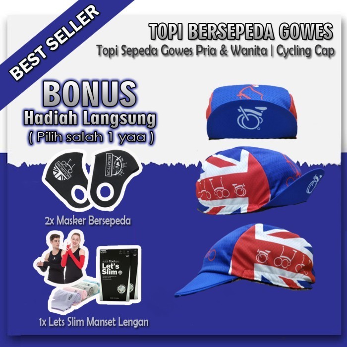 Jual Cycling Cap Topi Sepeda Bromton 3Sixty Dahon Fnhon Trifold Pikes ...