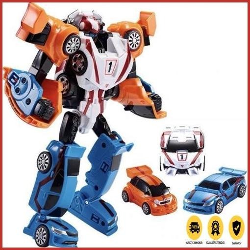 Jual Get New Mainan Robot Mini Champion Robocar 3 In 1 Transfomer Robot ...