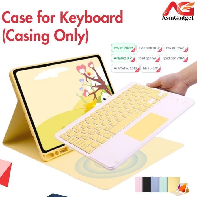Jual Case Keyboard Wireless For Ipad Gen 7/8/9 10.2" Air1 Color Yellow ...