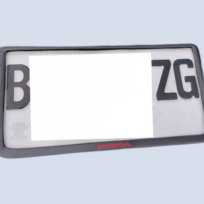 Jual Frame Plat Nomor Jdm Model Honda Access Berliana Black Utk Honda ...