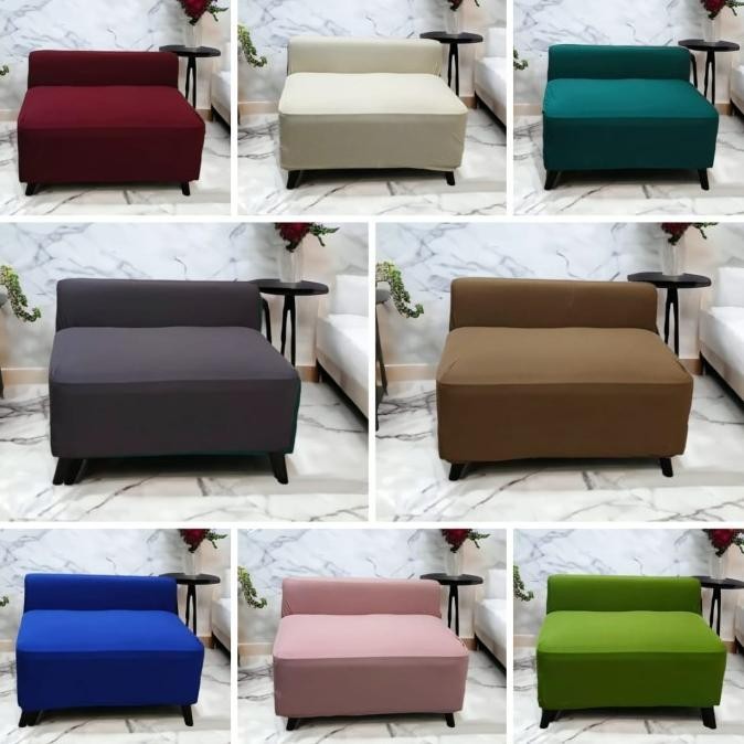 Jual Sarung sofa 2 dudukan tanpa tangan sandaran pendek/Cover penutup ...