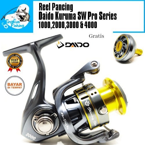 Jual Reel Pancing Daido Kuruma Sw Pro Series 1000-4000 (9+1Bearing ...