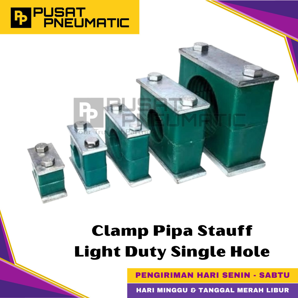 Jual 28MM Clamp Stauff Pipe Tubing Hydraulic Klem Pipa Hidrolik Light ...