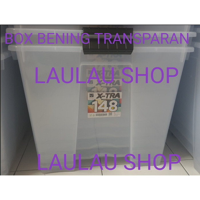 Jual Laris!!! Container Box Ezy Cb 138 Liter Roda Bening Transparan ...