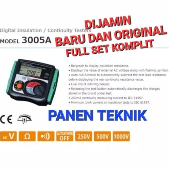 Jual Insulation Tester Kyoritsu 3005 Alat Merger Listrik | Shopee Indonesia