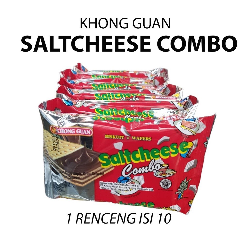 Jual [Harga grosir] Khong guan saltcheese combo 1 pack isi 10 pcs ...