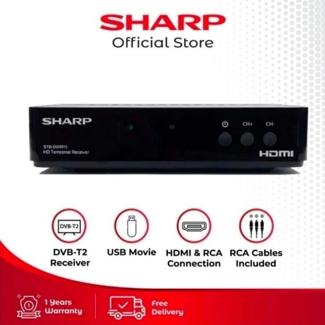 Jual Stb Sharp Stb-Dd001 Set Top Box Sharp Stb-Dd001 | Shopee Indonesia