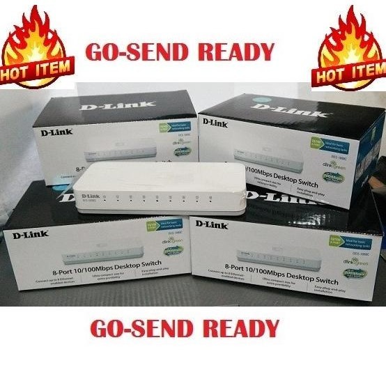 Jual Switch Hub Desktop D-Link 8 Port DES-1008C DLINK Des1008C | Shopee ...
