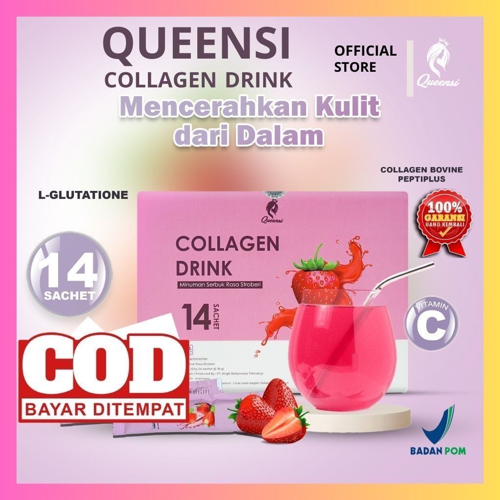 Jual [Ready Stok] Queensi Collagen Drink Original Minuman Kolagen Rasa ...