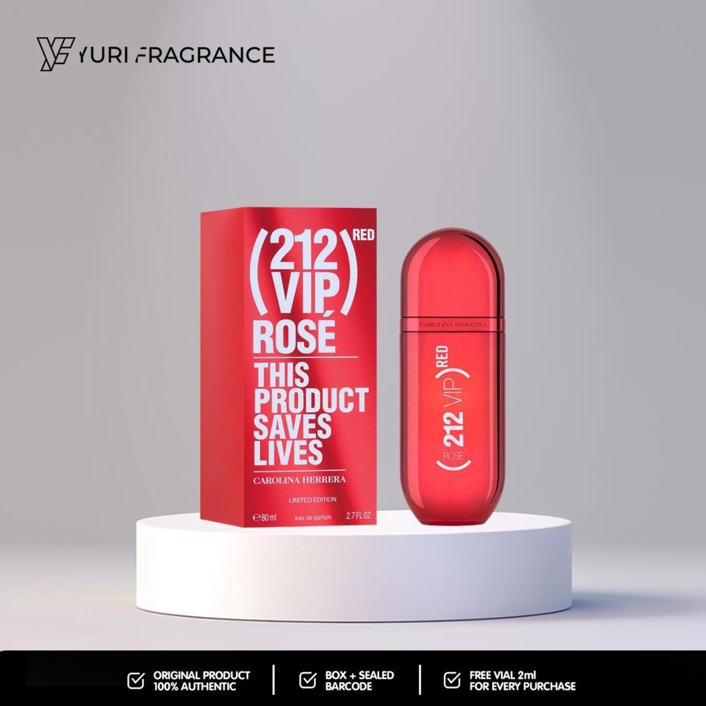 Jual Carolina Herrera 212 VIP Rose Red Limited Edition EDP 80ml ...