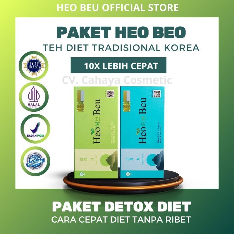 Jual Paket Lengkap Heo Beu Slimming Tea Teh Diet Detox Tradisional ...