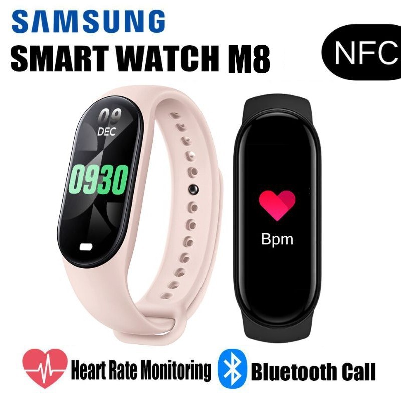Jual [TERBARU] COD100% ORIGINAL SAMSUNG GALAXY 2024 NEW M8 SMARTWATCH ...