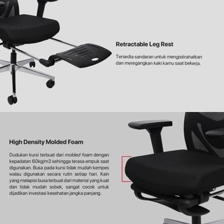 Jual Fantech OCA259 PRO / OCA-259 PRO Kursi Kantor Kerja Office Chair ...