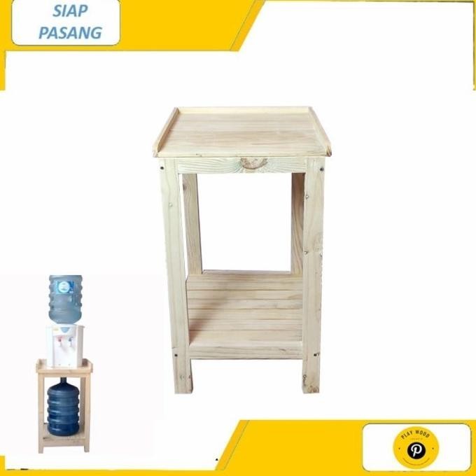 Jual Meja kayu serbaguna / Meja dispenser / Rak dispenser / Meja sudut ...