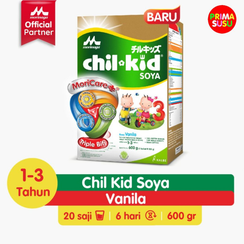Jual Morinaga Chil Kid Soya Susu Pertumbuhan Anak Usia 1-3 tahun Vanila ...