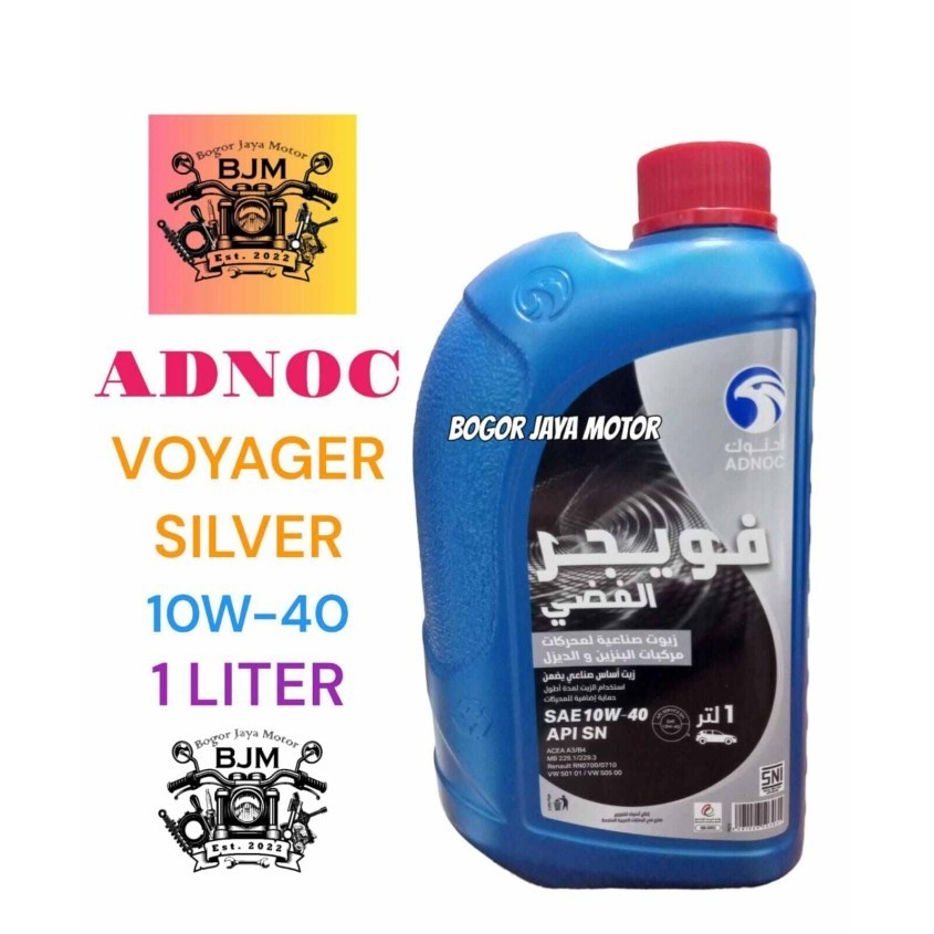 Jual Oli Adnoc Voyager Silver 10W 40 1 Liter Oli Motor Matic Murah ...