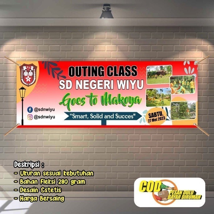 Jual AMBIL Promonya Sekarang !! BISA COD >> SPANDUK OUTING CLASS TK SD ...