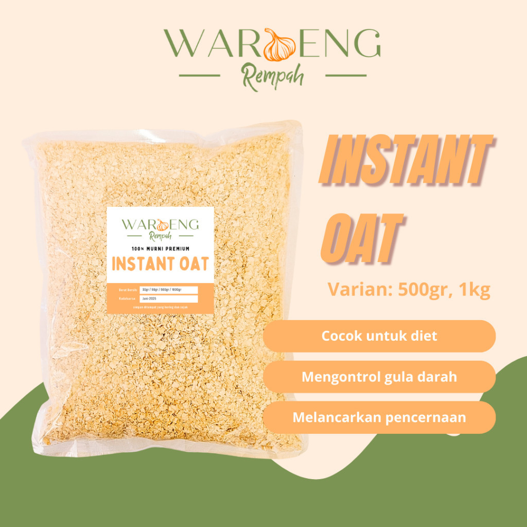 Jual Instant Oat / Instan Oat / Oatmeal / Waroeng Rempah Murah | Shopee ...