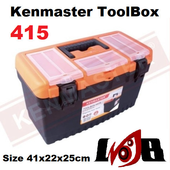 Jual Kenmaster Toolbox H415 Box Kotak Simpan Perkakas Alat Tukang ...