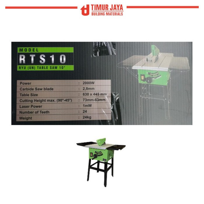 Jual Ryu Rts10 Mesin Table Saw 10 In Modern Gergaji Kayu Stanley ...