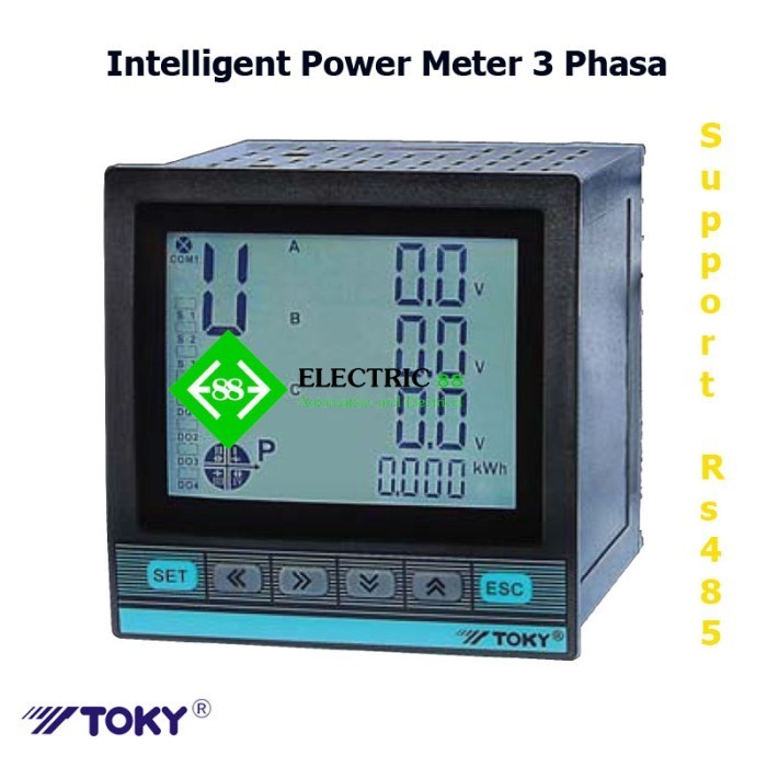 Jual Power Meter 3 Phase Support Modbus Rs485 ( TOKY Brand ) | Shopee ...