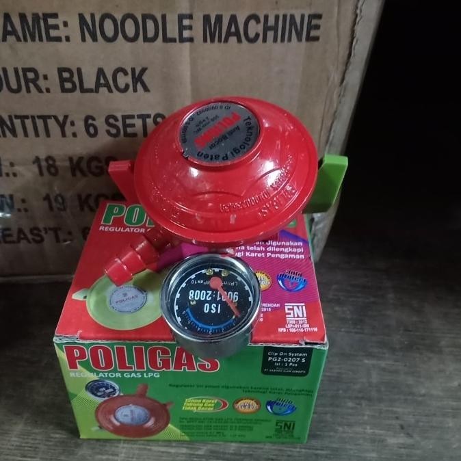 Jual [Cod] Regulator Polygas Double Lock Plus Selang Bridgeston ...