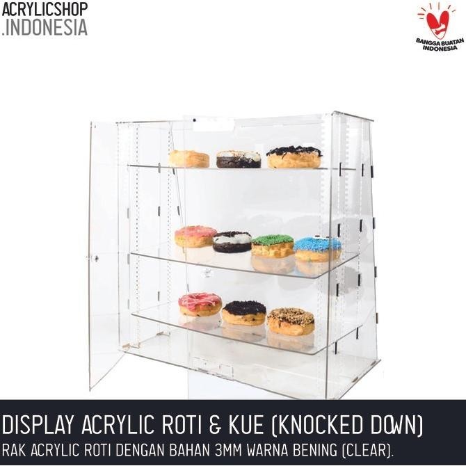 Jual [Garansi] Display Roti / Kue / Display Acrylic / Akrilik Etalase ...
