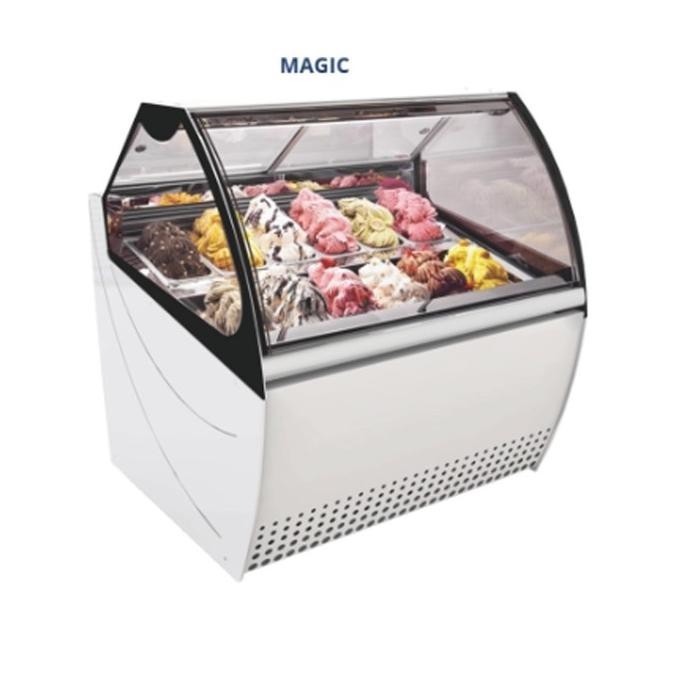 Jual [Ready Stock] Gea Magic 12 Pan Gelato Showcase/Tempat Untuk Memajang Es Krim Gelato ...