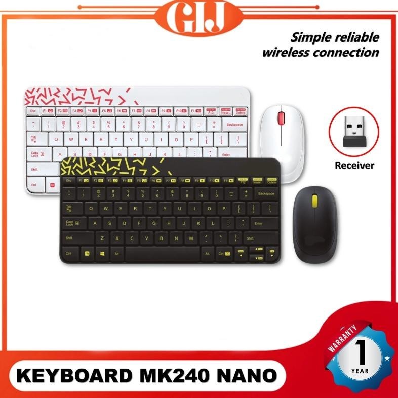 Jual UFO-2025 Keyboard MK240 Nano Wireless Combo Keyboard Mouse ...