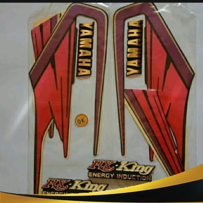 Jual | AGM | PAKET STRIPING BODY RX-KING 1995 MERAH SET EMBLEM TANGKI ...
