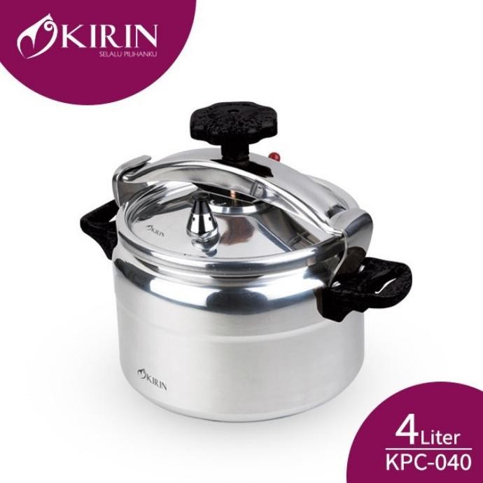 Jual [New] Panci Presto Induksi Kirin 4 Liter Kpc 040 Pressure Cooker 4L Pelunak Daging ...