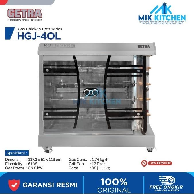 Jual [Promo] Getra Gas Chicken Rottiseries Hgj-40L / Hgj40L / Hgj 40L ...