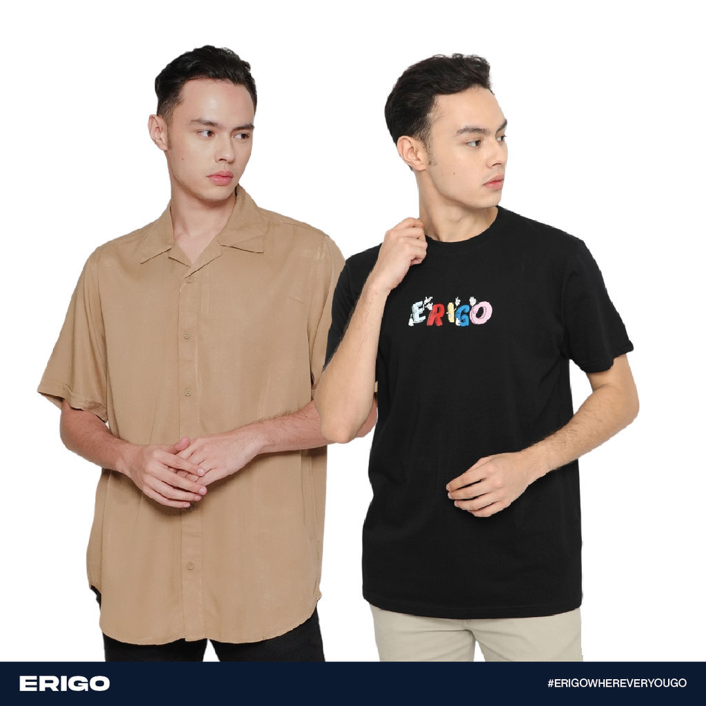 Jual Erigo Buy 1 Get 2 T-Shirt & Shirt Bundling A | Aera Khaki dan Vintage Gang | Shopee Indonesia