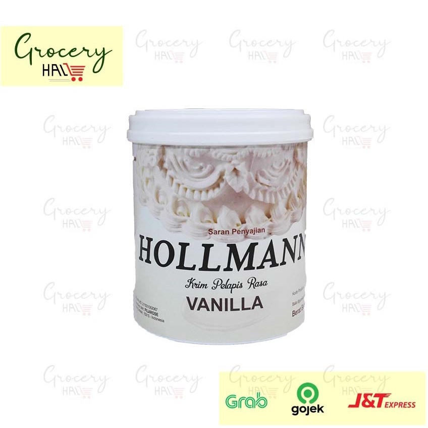 Jual HOLLMANN BUTTER CREAM VANILLA / KRIM KUE VANILLA 350 GRAM ...