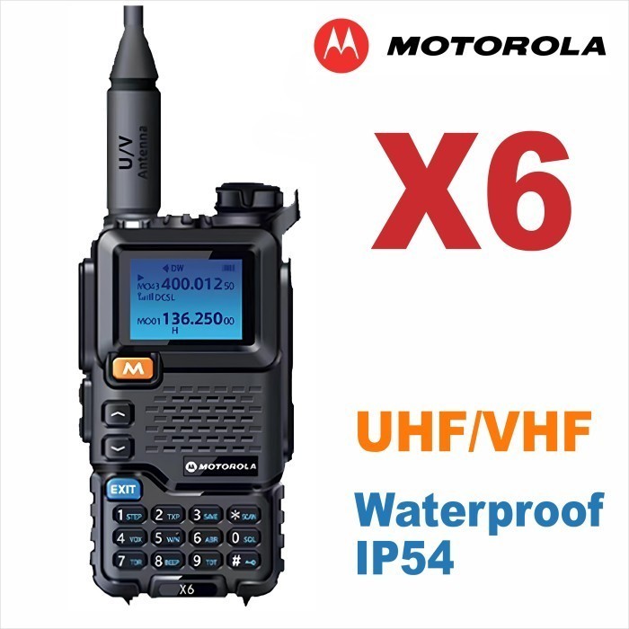 Jual HT Airband Motorola X6 Walkie Talkie Moto X 6 Multiband UHF VHF AM ...