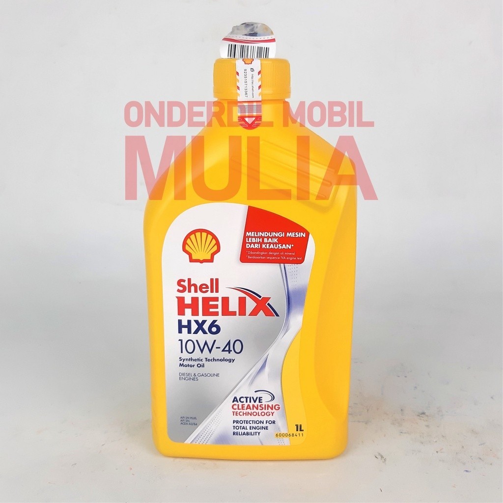 Jual OLI Shell helix HX6 10W-40 | ORIGINAL | HX6 1 LITER | Shopee Indonesia