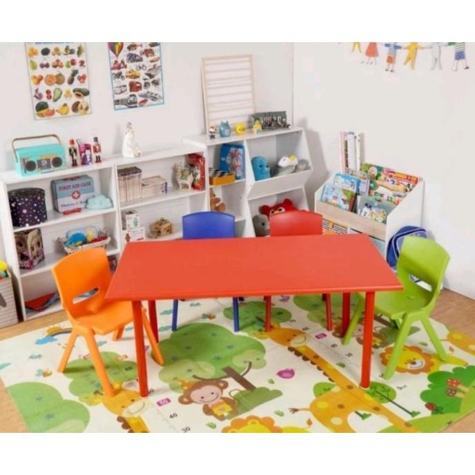 Jual PREMIUM TEBAL MEJA BELAJAR SEKOLAH ANAK SET KURSI BANGKU COLORFUL ...