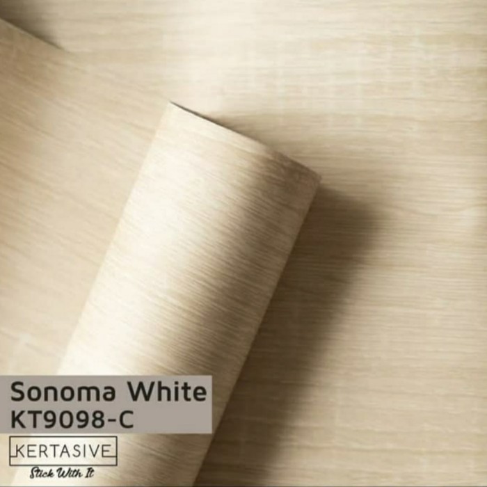 Jual KERTASIVE MOTIF KAYU DECO PVC SHEET STIKER PELAPIS SONOMA WHITE ...