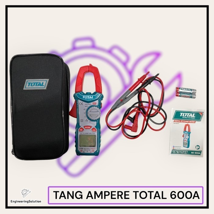 Jual Bagus Tang Ampere 600A Total/Digital Ac Clamp Meter Total Tmt46003 ...