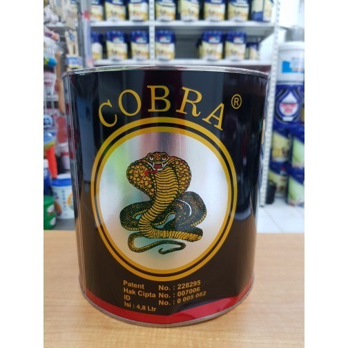 Jual Thinner Cobra Hitam Kaleng 5 Liter Galon/Pengencer Cat/Thiner ...