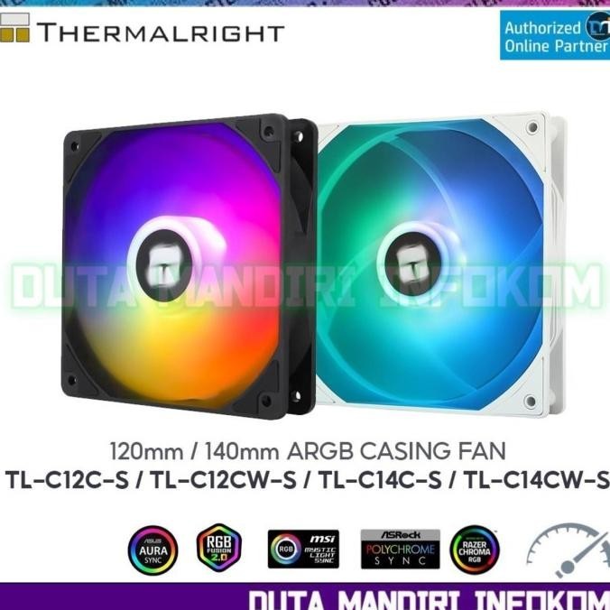 Jual ThermalRight TL C12C-S I C12CW-S I C14C-S I C12CW-S - ARGB Fan ...