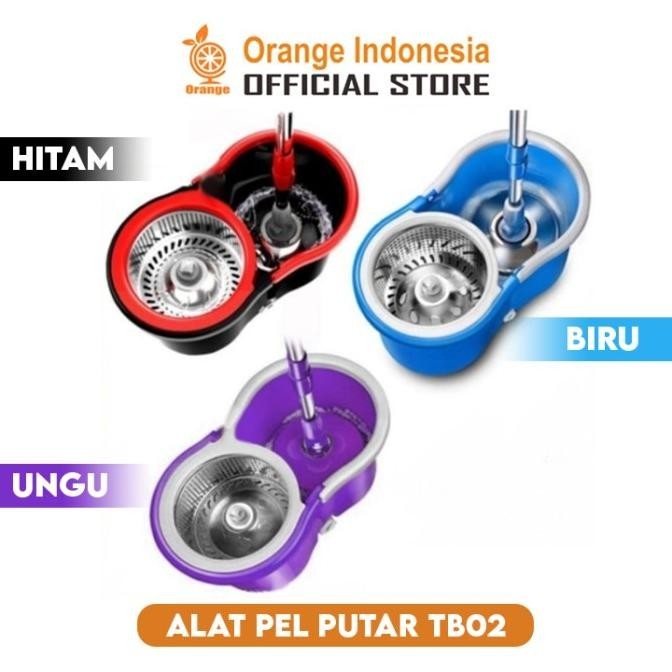 Jual Alat Pel Lantai Spin Mop / Alat Pel Lantai / Rotary Spin Mop TB02 TS | Shopee Indonesia