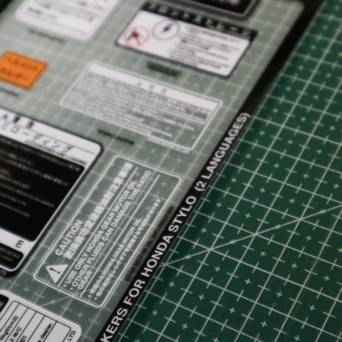 Jual Sticker detail/warning stickers/stiker warning Honda Stylo 2 ...